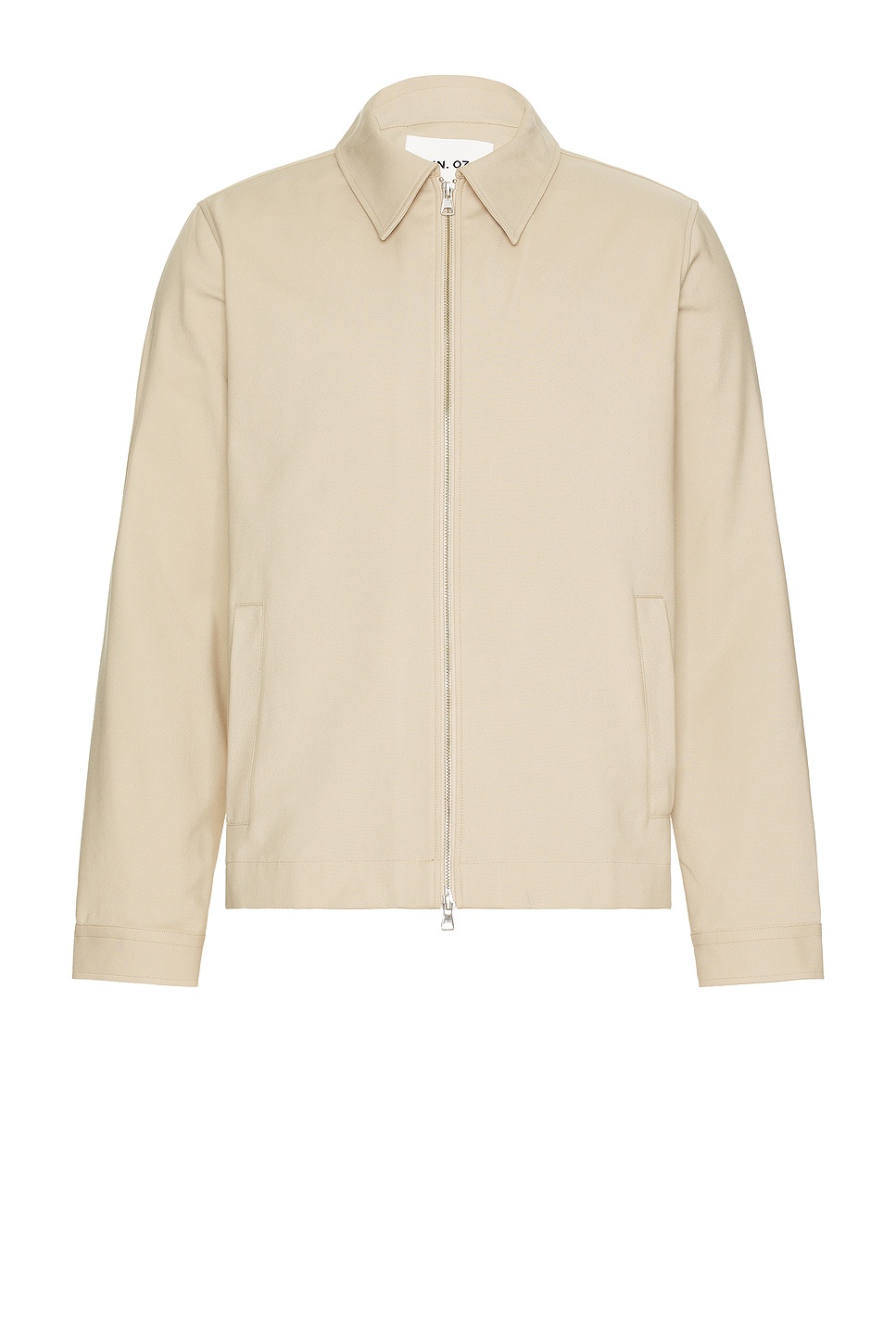 Nn07 Ivan Zip Overshirt In White Pepper - 30% Off | Editorialist